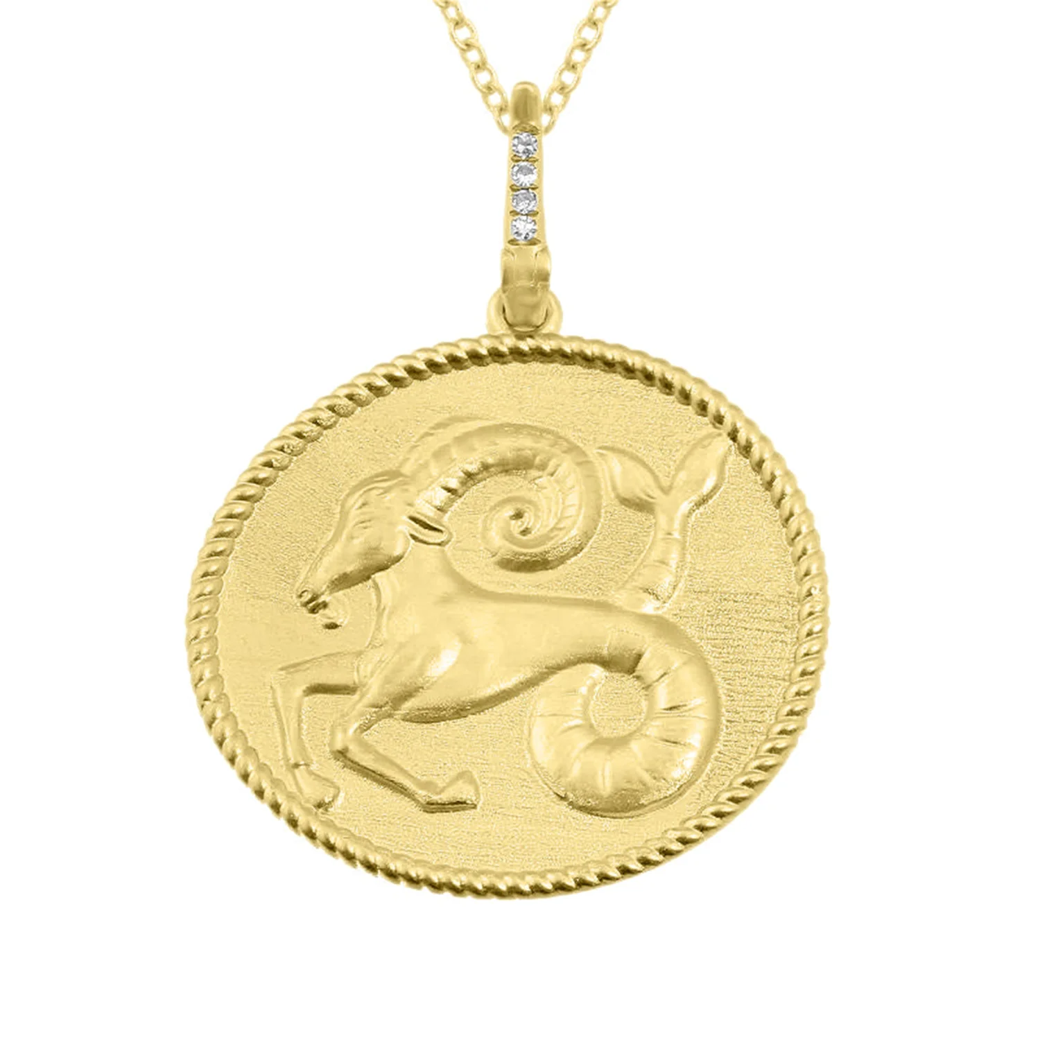 Gold Zodiac Diamond Necklace – C Heinrich Diamonds