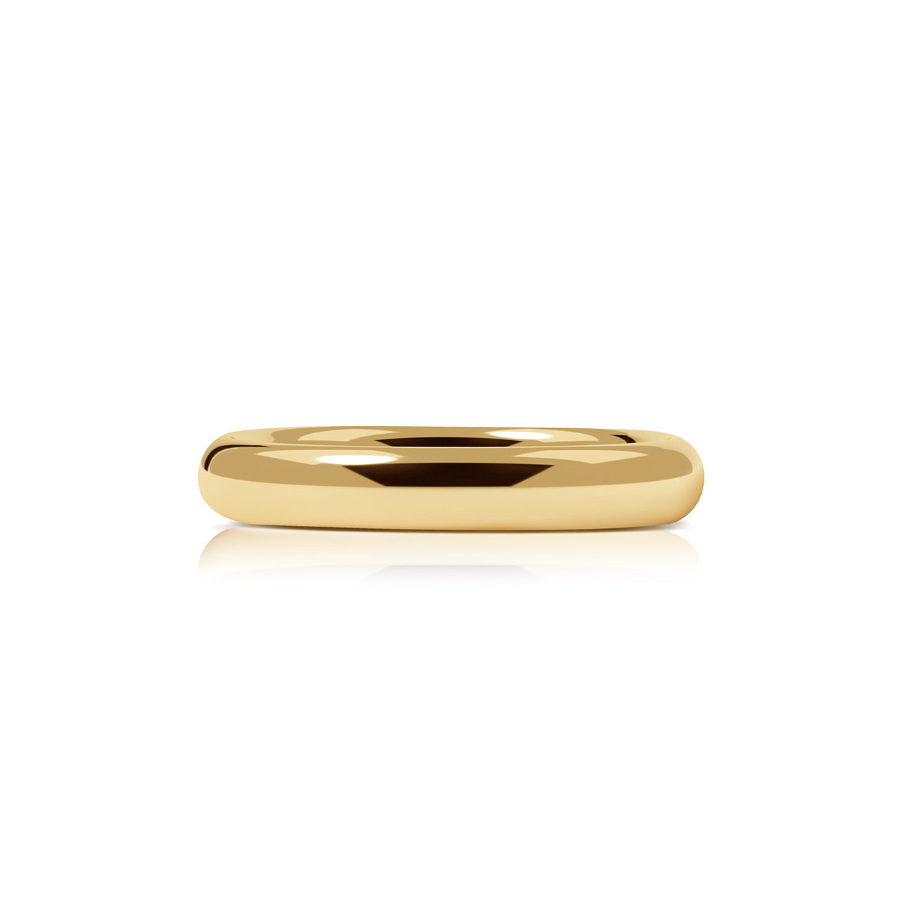 Puffy Rounded Gold Band – C Heinrich Diamonds